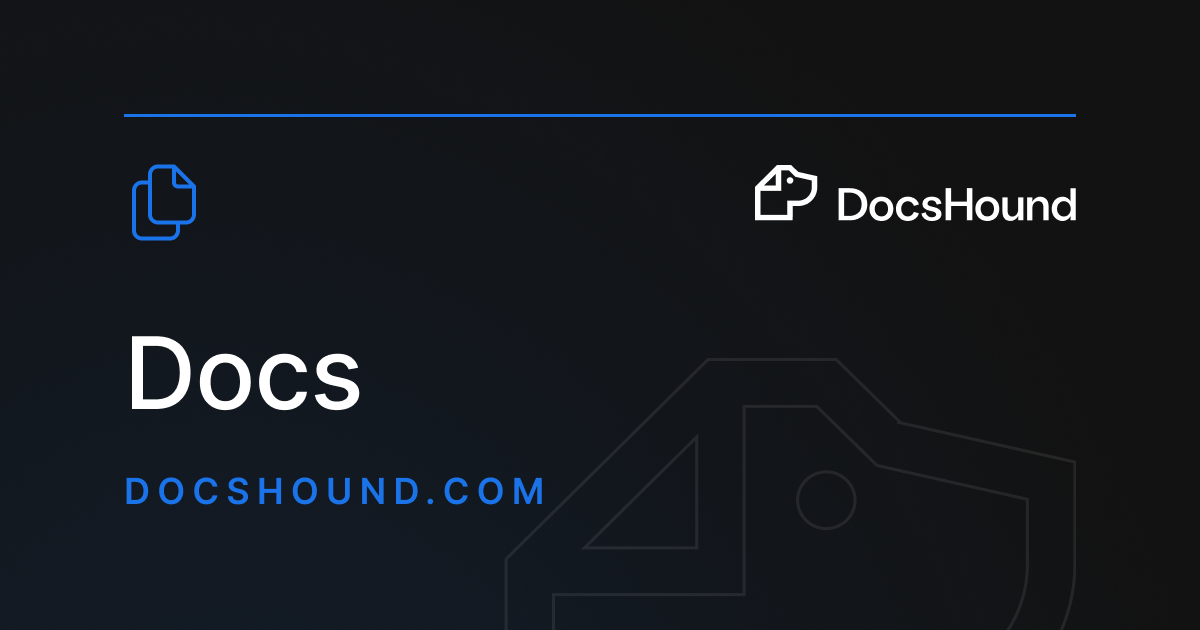 Docs | Product | DocsHound | Demo to Docs AI Platform